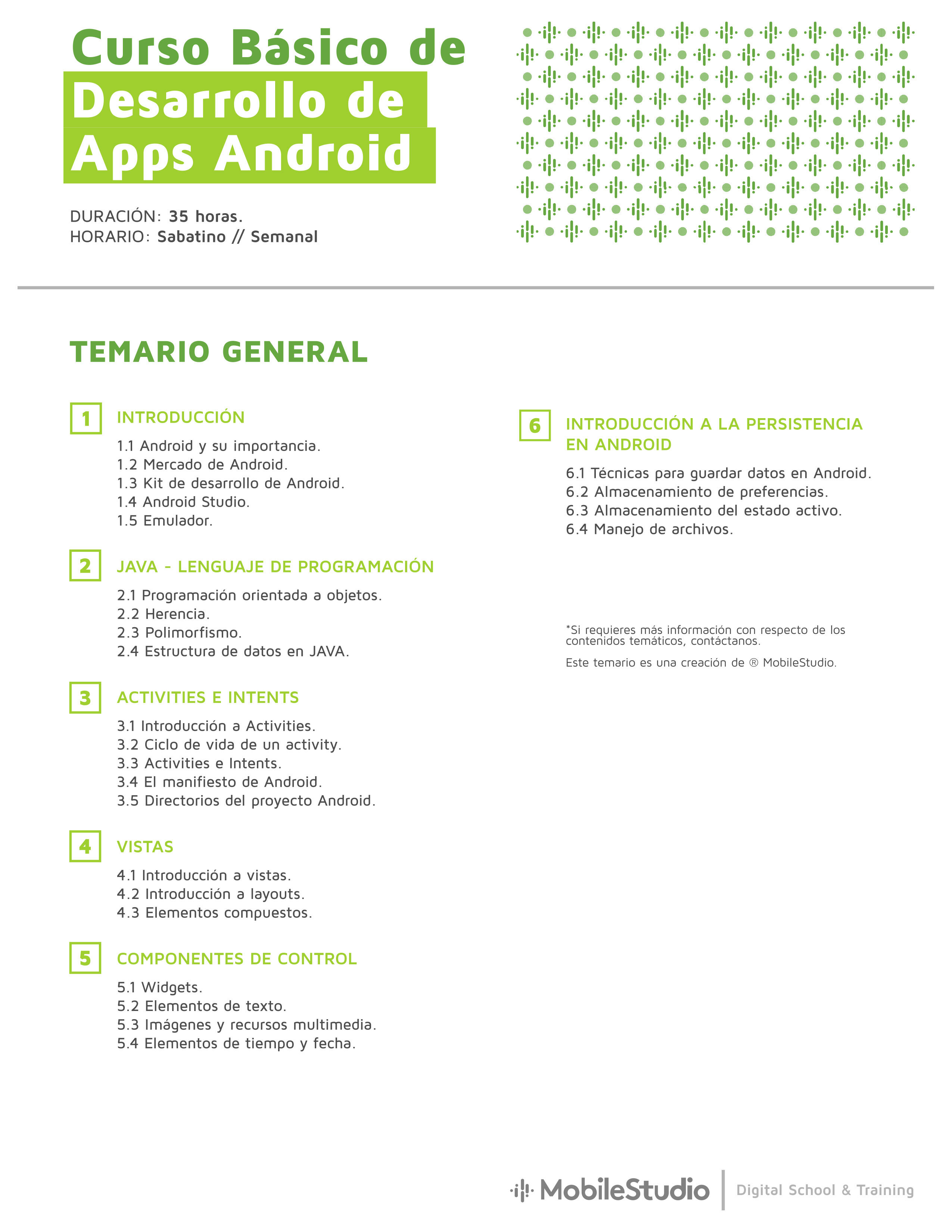 Curso de Android Básico I Aprende Java con MobileStudio