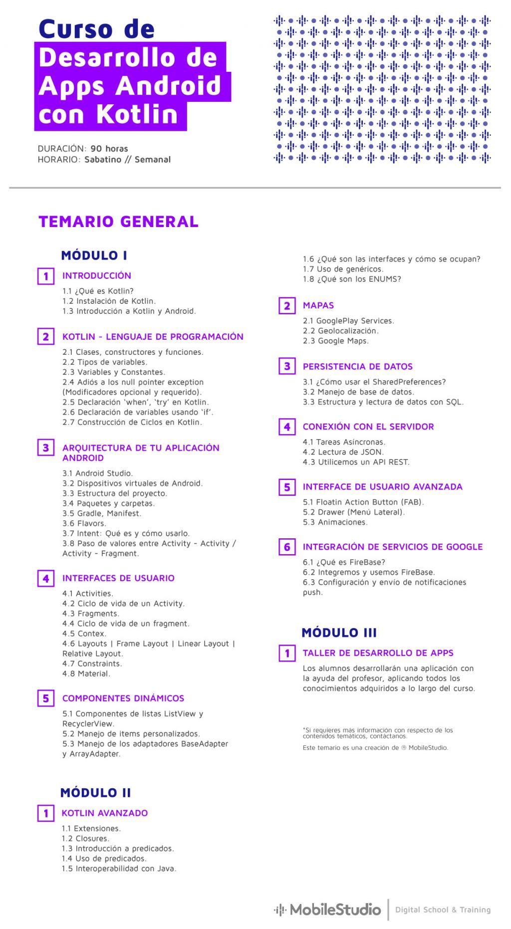 Curso de aplicaciónes Android Kotlin. Aprende a desarrollar Apps Android.