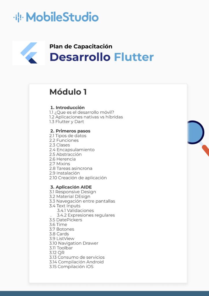 Curso de Desarrollo Flutter